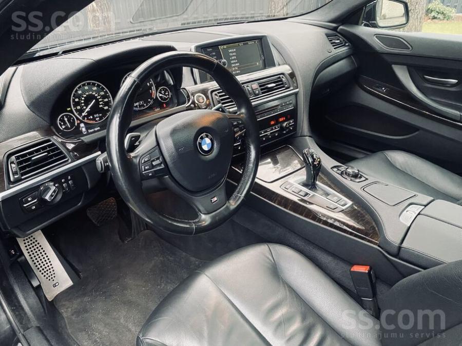 Melns BMW 640 2013 Viļņa, ar dzinēja tilpumu 3.00 L un nobraukumu 280 tūkst. km par 14990 €, foto 9 vietnē AUTOMOTO.COM.LV