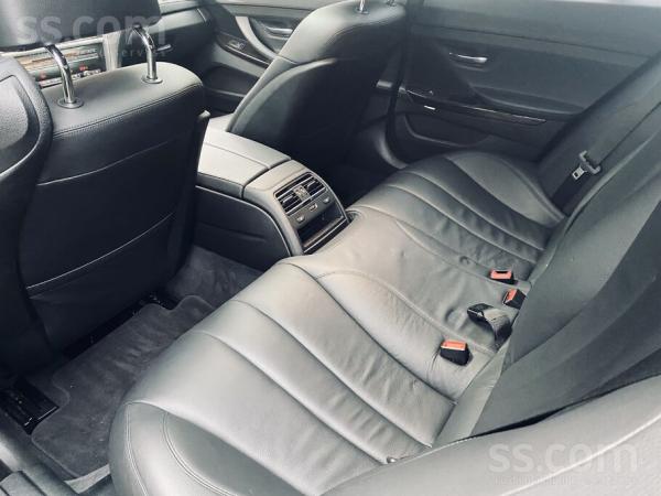 Black BMW 640 2013 in Vilnius, with an engine capacity of 3.00 L and mileage of 280 thousand km for 14990 €, photo 10 on AUTOMOTO.COM.LV