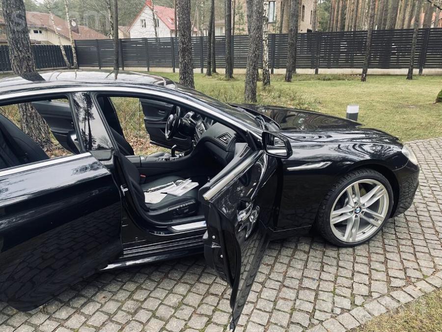 Melns BMW 640 2013 Viļņa, ar dzinēja tilpumu 3.00 L un nobraukumu 280 tūkst. km par 14990 €, foto 17 vietnē AUTOMOTO.COM.LV