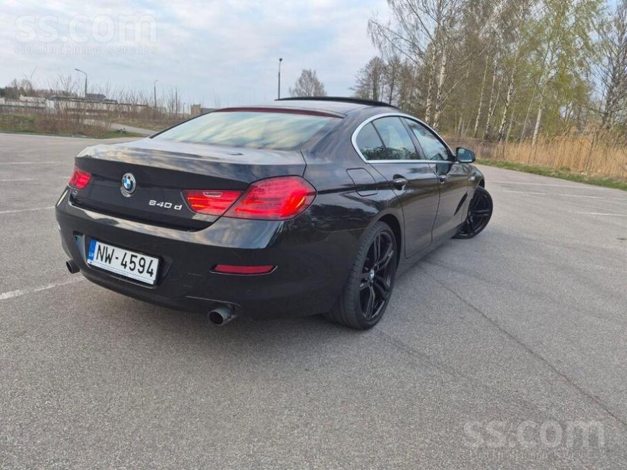 Melns BMW 640 2014 Rīga, ar dzinēja tilpumu 3.00 L un nobraukumu 320 tūkst. km par 17200 €, foto 4 vietnē AUTOMOTO.COM.LV