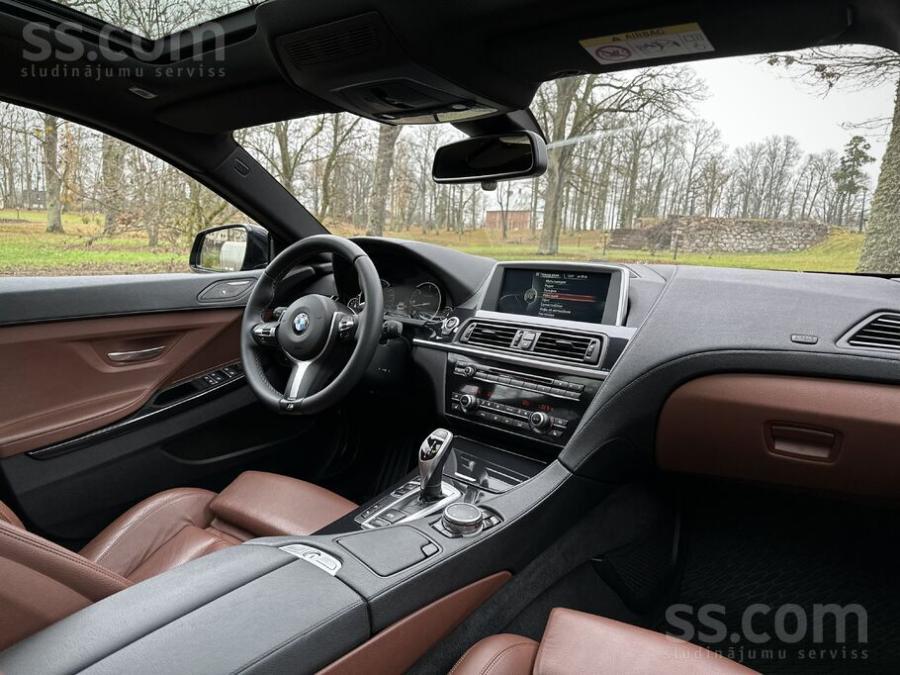 Black BMW 640 2015 in Gulbene, with an engine capacity of 3.00 L and mileage of 193 thousand km for 18400 €, photo 20 on AUTOMOTO.COM.LV