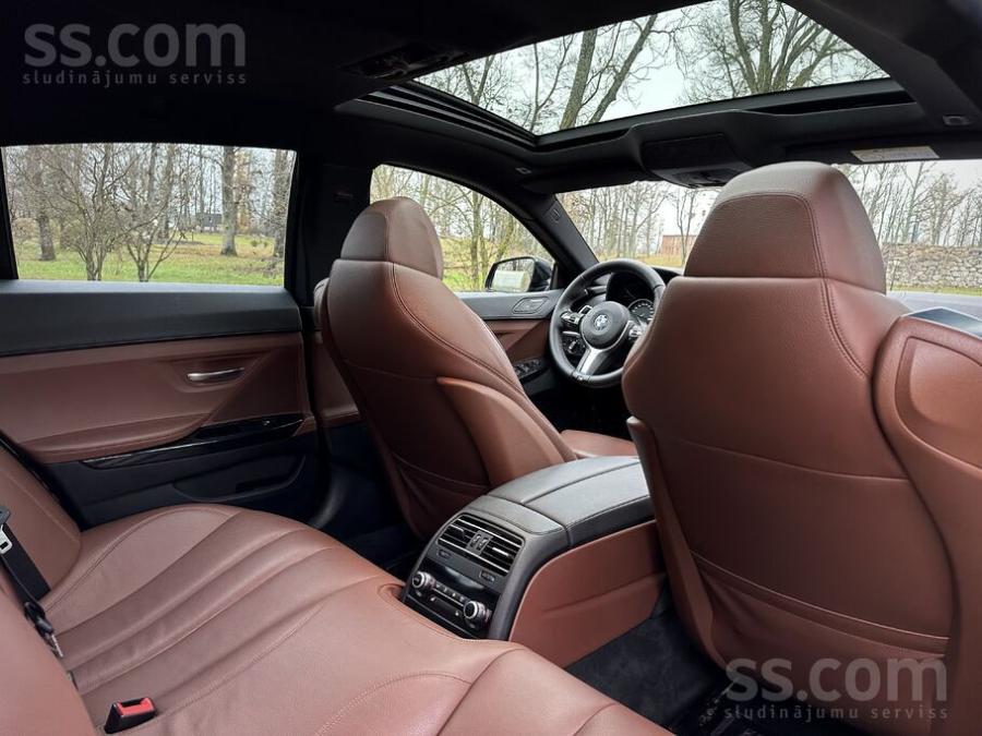Black BMW 640 2015 in Gulbene, with an engine capacity of 3.00 L and mileage of 193 thousand km for 18400 €, photo 21 on AUTOMOTO.COM.LV