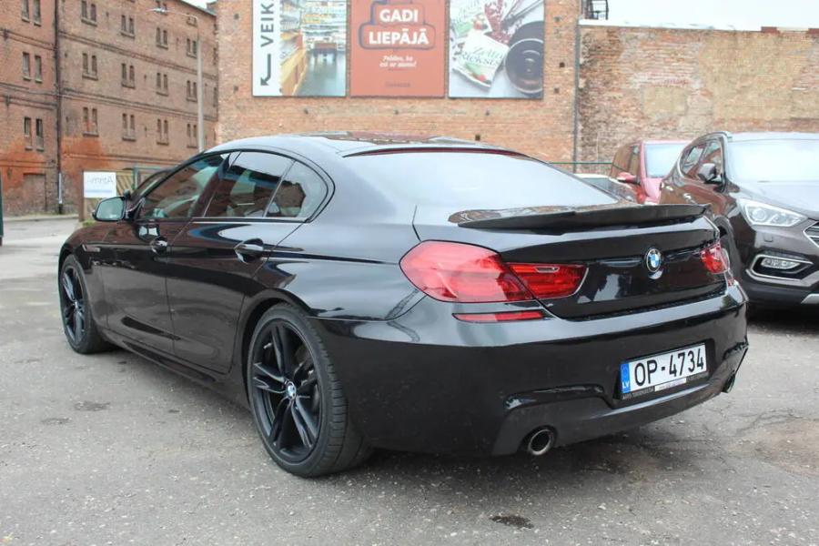 Black BMW 640 2015 in Liepaja, with an engine capacity of 3.00 L and mileage of 230 thousand km for 20000 €, photo 4 on AUTOMOTO.COM.LV