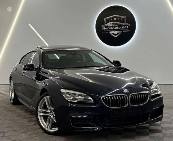 Black BMW 640 2015 in Marijampole, with an engine capacity of 2.99 L and mileage of 206 thousand km for 16999 €, photo 1 on AUTOMOTO.COM.LV