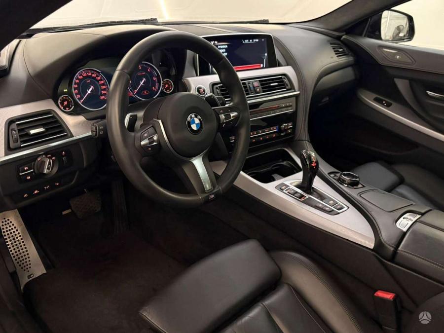 Black BMW 640 2015 in Marijampole, with an engine capacity of 2.99 L and mileage of 206 thousand km for 16999 €, photo 3 on AUTOMOTO.COM.LV