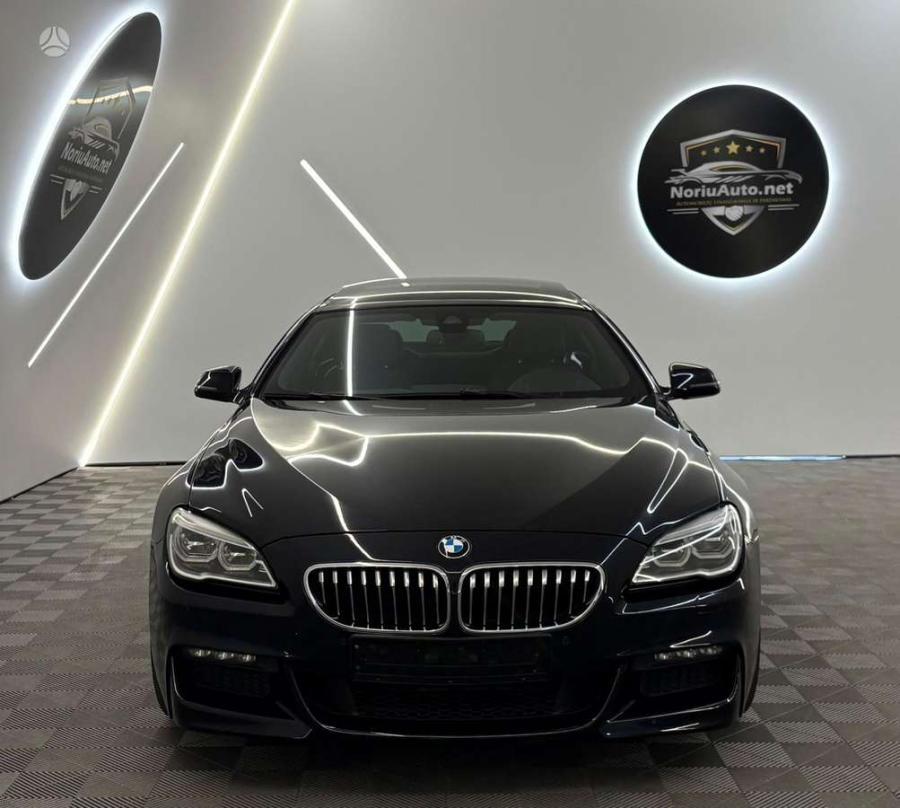 Black BMW 640 2015 in Marijampole, with an engine capacity of 2.99 L and mileage of 206 thousand km for 16999 €, photo 9 on AUTOMOTO.COM.LV