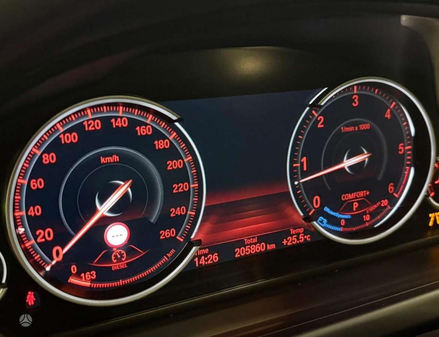 Black BMW 640 2015 in Marijampole, with an engine capacity of 2.99 L and mileage of 206 thousand km for 16999 €, photo 10 on AUTOMOTO.COM.LV