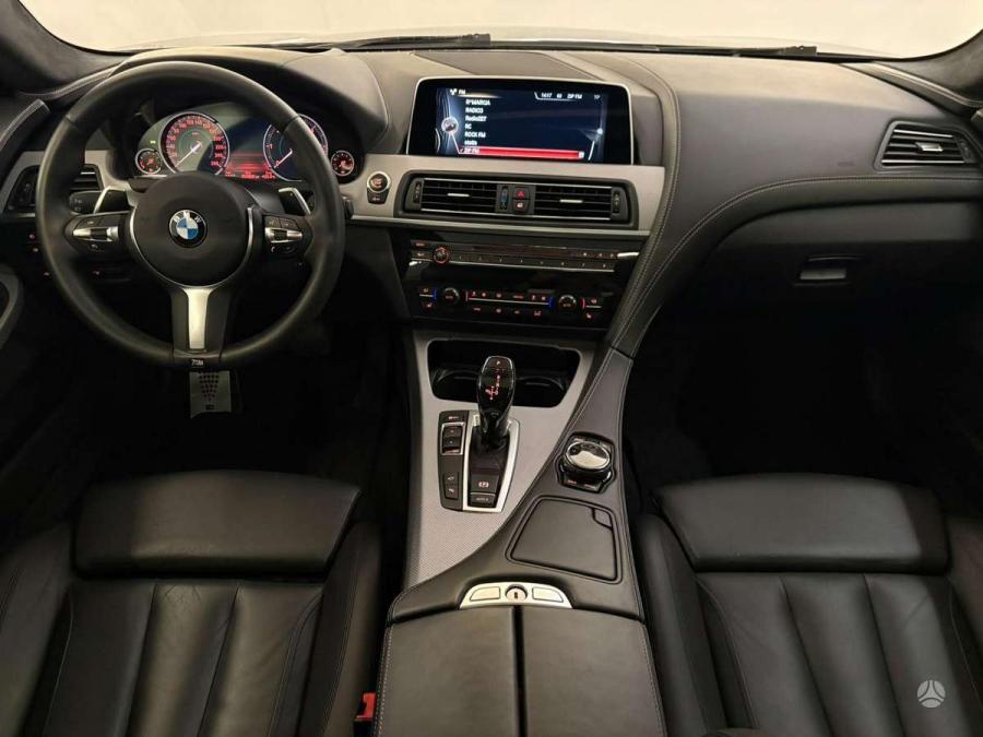 Black BMW 640 2015 in Marijampole, with an engine capacity of 2.99 L and mileage of 206 thousand km for 16999 €, photo 21 on AUTOMOTO.COM.LV
