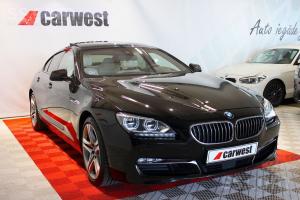 Black BMW 640 2015 in Riga, with an engine capacity of 3.00 L and mileage of 232 thousand km for 27300 €, photo 4 on AUTOMOTO.COM.LV