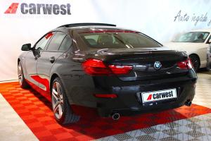 Black BMW 640 2015 in Riga, with an engine capacity of 3.00 L and mileage of 232 thousand km for 27300 €, photo 7 on AUTOMOTO.COM.LV