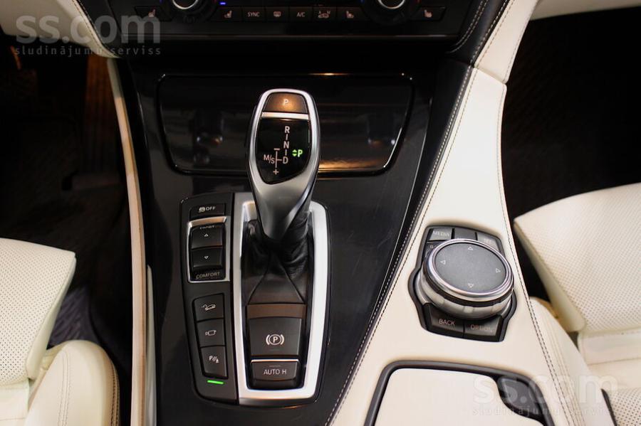 Black BMW 640 2015 in Riga, with an engine capacity of 3.00 L and mileage of 232 thousand km for 27300 €, photo 26 on AUTOMOTO.COM.LV