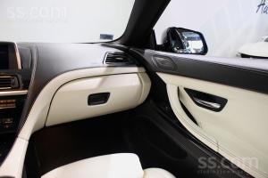 Black BMW 640 2015 in Riga, with an engine capacity of 3.00 L and mileage of 232 thousand km for 27300 €, photo 35 on AUTOMOTO.COM.LV