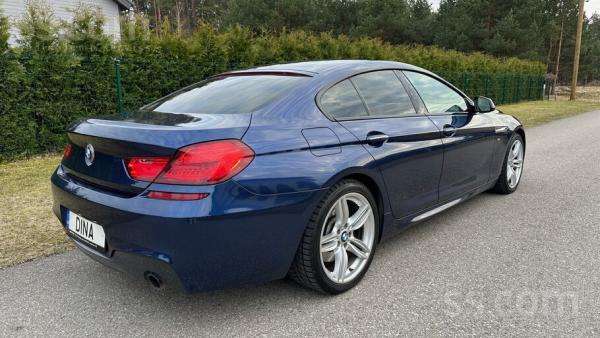 Blue BMW 640 2015 in Riga, with an engine capacity of 3.00 L and mileage of 190 thousand km for 23500 €, photo 4 on AUTOMOTO.COM.LV