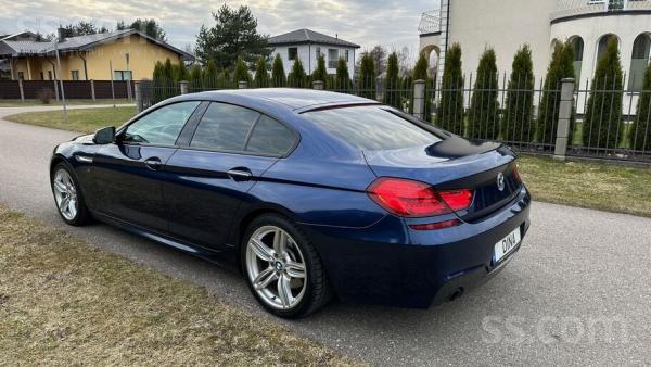 Blue BMW 640 2015 in Riga, with an engine capacity of 3.00 L and mileage of 190 thousand km for 23500 €, photo 5 on AUTOMOTO.COM.LV