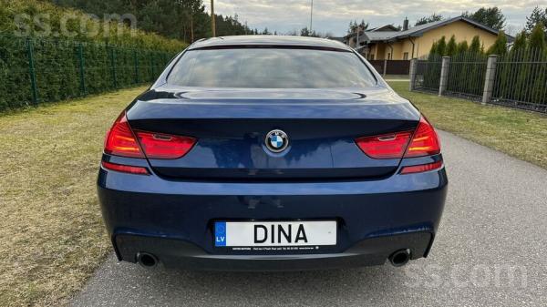 Blue BMW 640 2015 in Riga, with an engine capacity of 3.00 L and mileage of 190 thousand km for 23500 €, photo 7 on AUTOMOTO.COM.LV