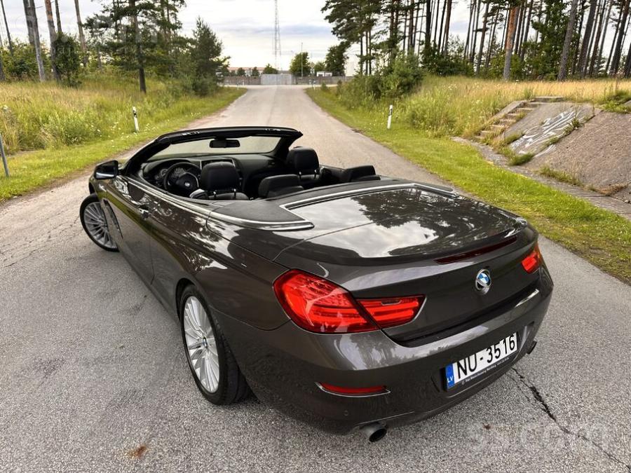 Brown BMW 640 2011 in Riga, with an engine capacity of 3.00 L and mileage of 155 thousand km for 15999 €, photo 5 on AUTOMOTO.COM.LV