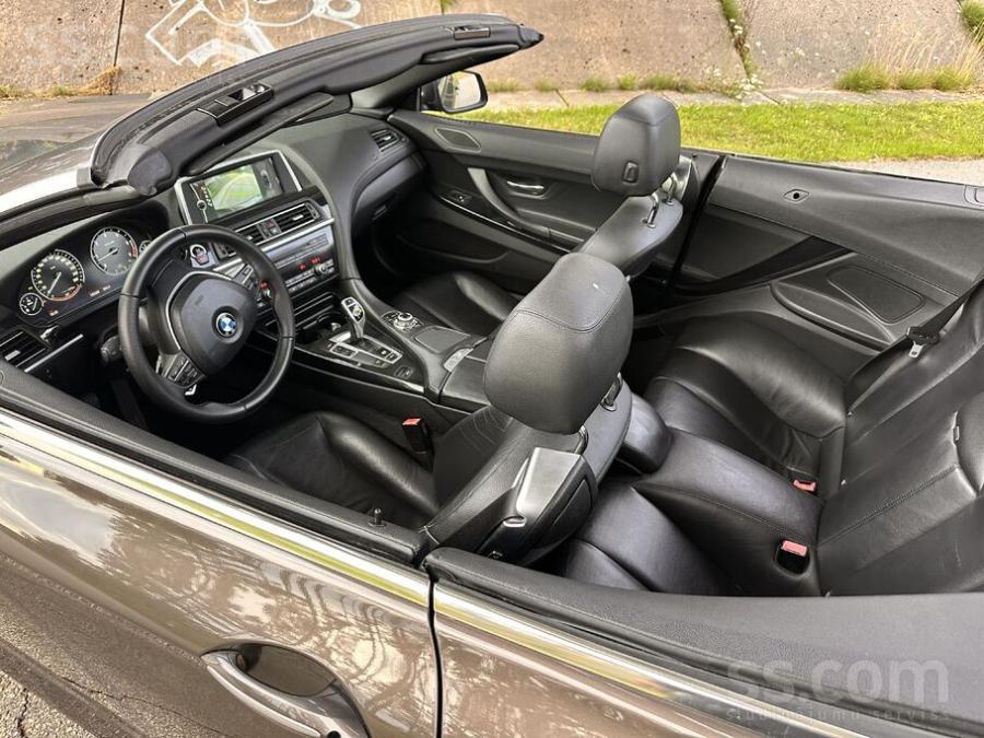 Brown BMW 640 2011 in Riga, with an engine capacity of 3.00 L and mileage of 155 thousand km for 15999 €, photo 15 on AUTOMOTO.COM.LV
