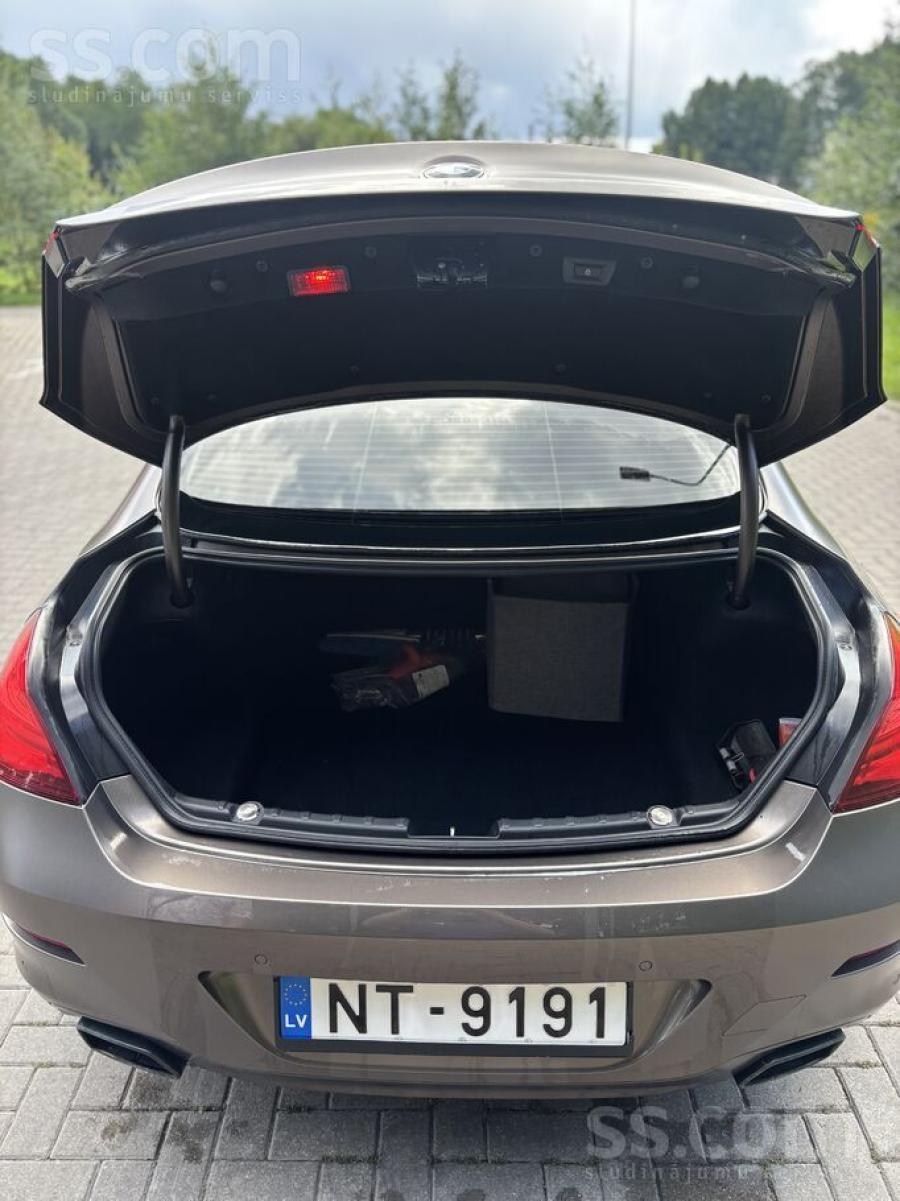Brown BMW 640 2014 in Riga, with an engine capacity of 3.00 L and mileage of 276 thousand km for 19700 €, photo 11 on AUTOMOTO.COM.LV