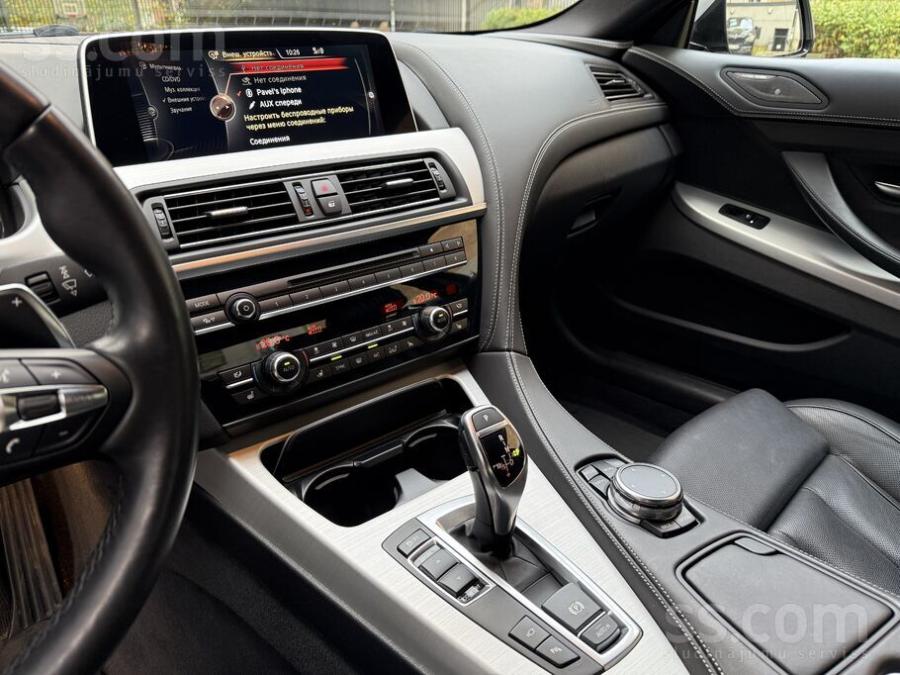 BMW 640 2015 in Riga, with an engine capacity of 3.00 L and mileage of 115 thousand km for 24500 €, photo 6 on AUTOMOTO.COM.LV