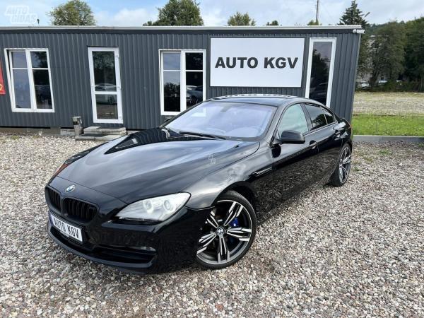 Melns BMW 640 Gran Coupe 2012 Viļņa, ar dzinēja tilpumu 3.00 L un nobraukumu 235 tūkst. km par 15499 €, foto 1 vietnē AUTOMOTO.COM.LV