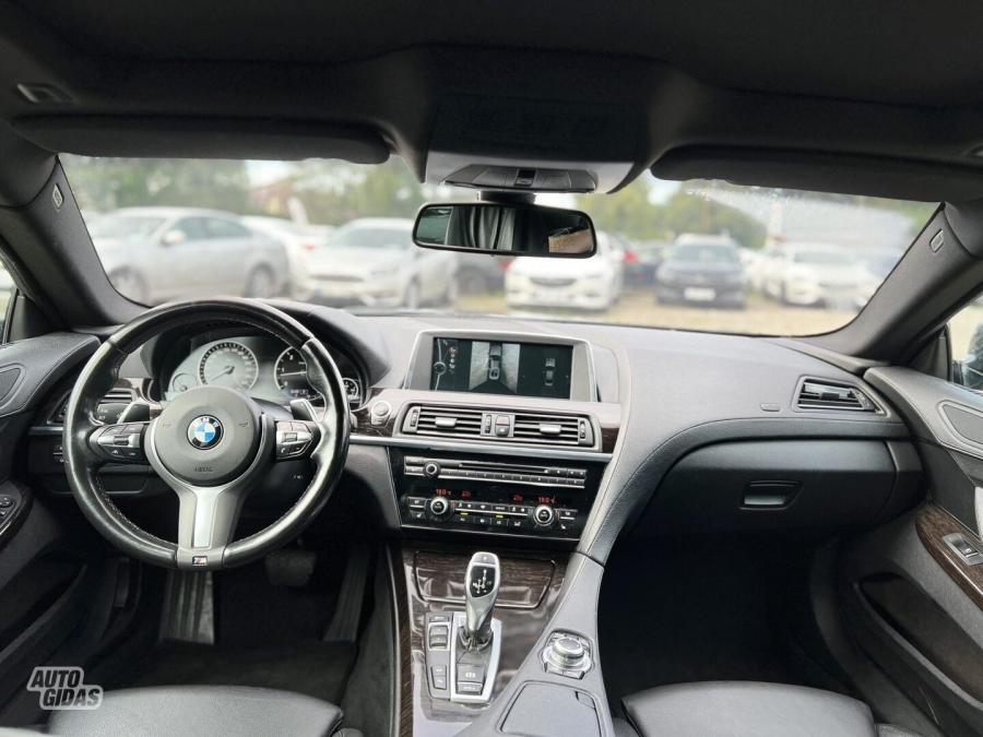 Melns BMW 640 Gran Coupe 2012 Viļņa, ar dzinēja tilpumu 3.00 L un nobraukumu 235 tūkst. km par 15499 €, foto 11 vietnē AUTOMOTO.COM.LV