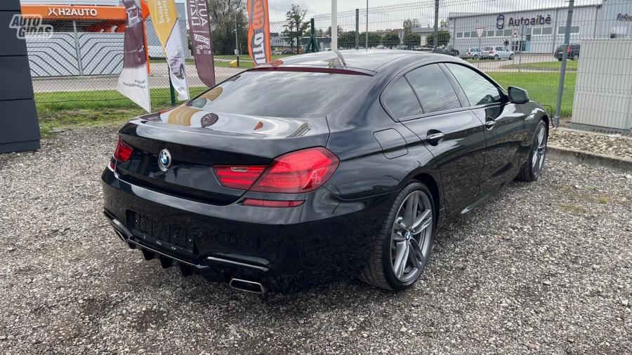 Black BMW 640 Gran Coupe 2012 in Marijampole, with an engine capacity of 3.00 L and mileage of 234 thousand km for 16990 €, photo 10 on AUTOMOTO.COM.LV