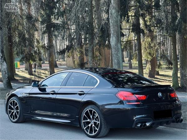 Melns BMW 640 Gran Coupe 2013 Mažeikiai, ar dzinēja tilpumu 3.00 L un nobraukumu 290 tūkst. km par 13999 €, foto 5 vietnē AUTOMOTO.COM.LV