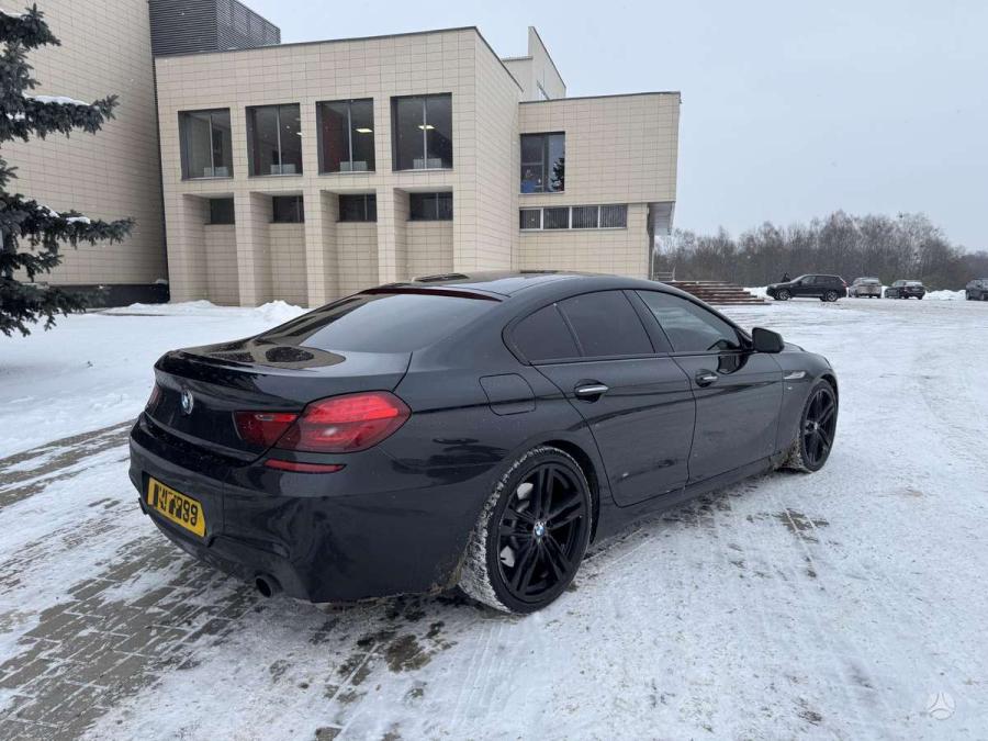 Black BMW 640 Gran Coupe 2013 in Alytus, with an engine capacity of 2.99 L and mileage of 162 thousand km for 8000 €, photo 3 on AUTOMOTO.COM.LV