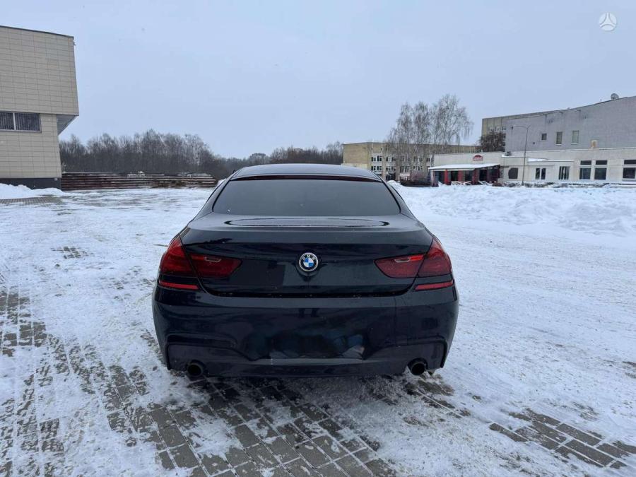 Black BMW 640 Gran Coupe 2013 in Alytus, with an engine capacity of 2.99 L and mileage of 162 thousand km for 8000 €, photo 4 on AUTOMOTO.COM.LV