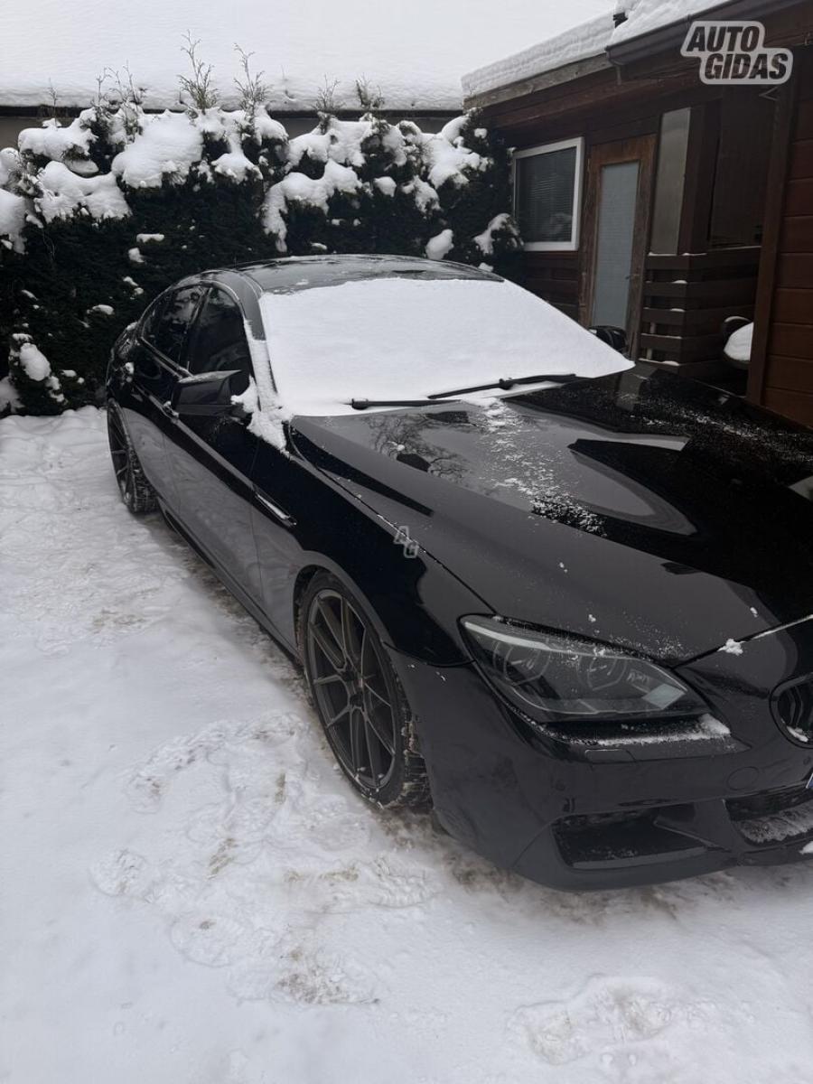 Black BMW 640 Gran Coupe 2013 in Kaunas, with an engine capacity of 3.00 L and mileage of 306 thousand km for 17000 €, photo 11 on AUTOMOTO.COM.LV