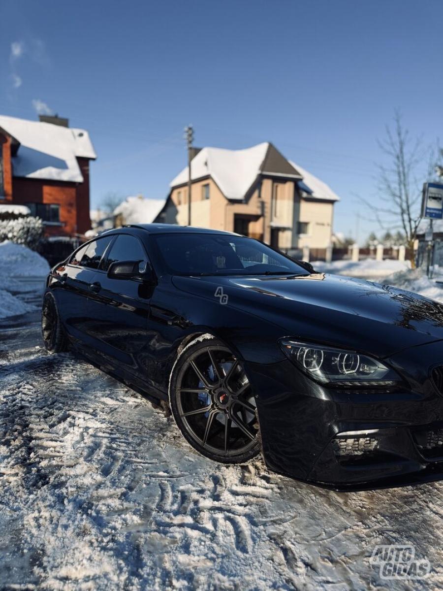 Black BMW 640 Gran Coupe 2013 in Kaunas, with an engine capacity of 3.00 L and mileage of 306 thousand km for 17000 €, photo 17 on AUTOMOTO.COM.LV