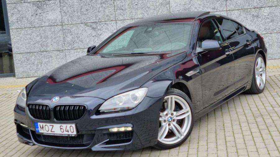 Черный БМВ 640 Gran Coupe 2013 в Клайпеда, объемом двигателя 3.00 л и пробегом 296 тыс. км за 9900 €, фото 3 на AUTOMOTO.COM.LV