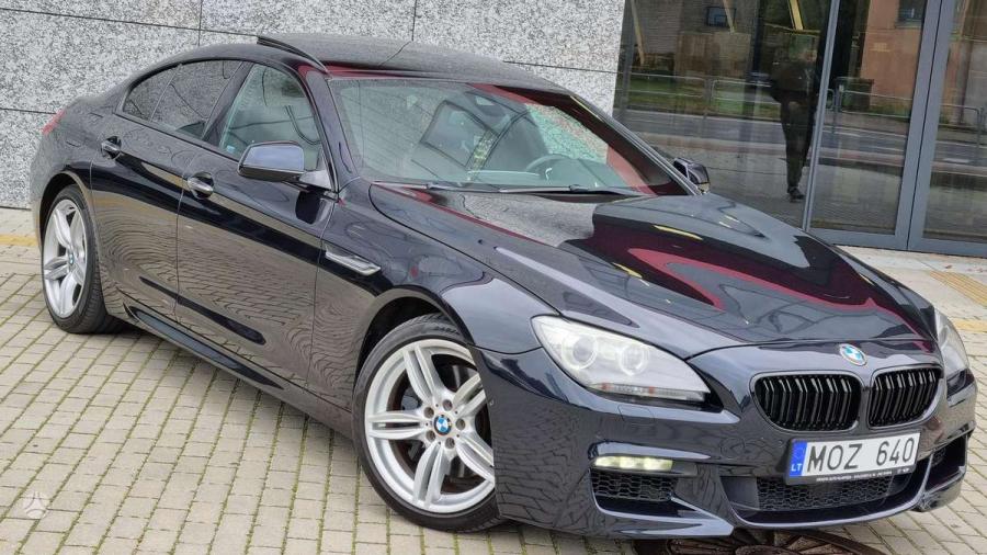 Черный БМВ 640 Gran Coupe 2013 в Клайпеда, объемом двигателя 3.00 л и пробегом 296 тыс. км за 9900 €, фото 4 на AUTOMOTO.COM.LV