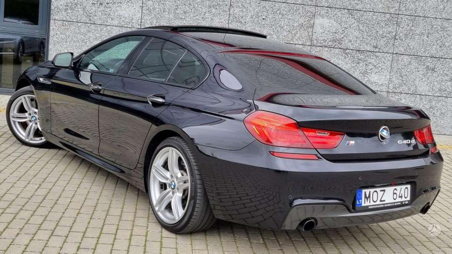 Черный БМВ 640 Gran Coupe 2013 в Клайпеда, объемом двигателя 3.00 л и пробегом 296 тыс. км за 9900 €, фото 7 на AUTOMOTO.COM.LV