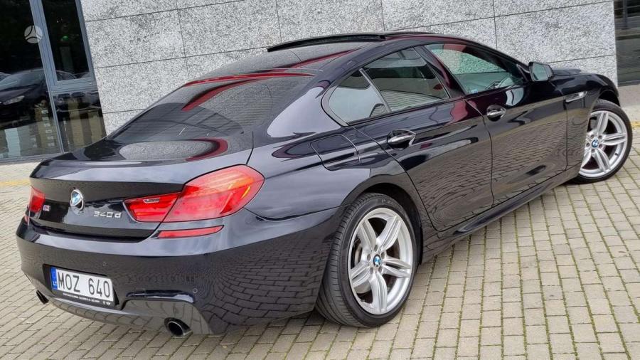 Черный БМВ 640 Gran Coupe 2013 в Клайпеда, объемом двигателя 3.00 л и пробегом 296 тыс. км за 9900 €, фото 8 на AUTOMOTO.COM.LV