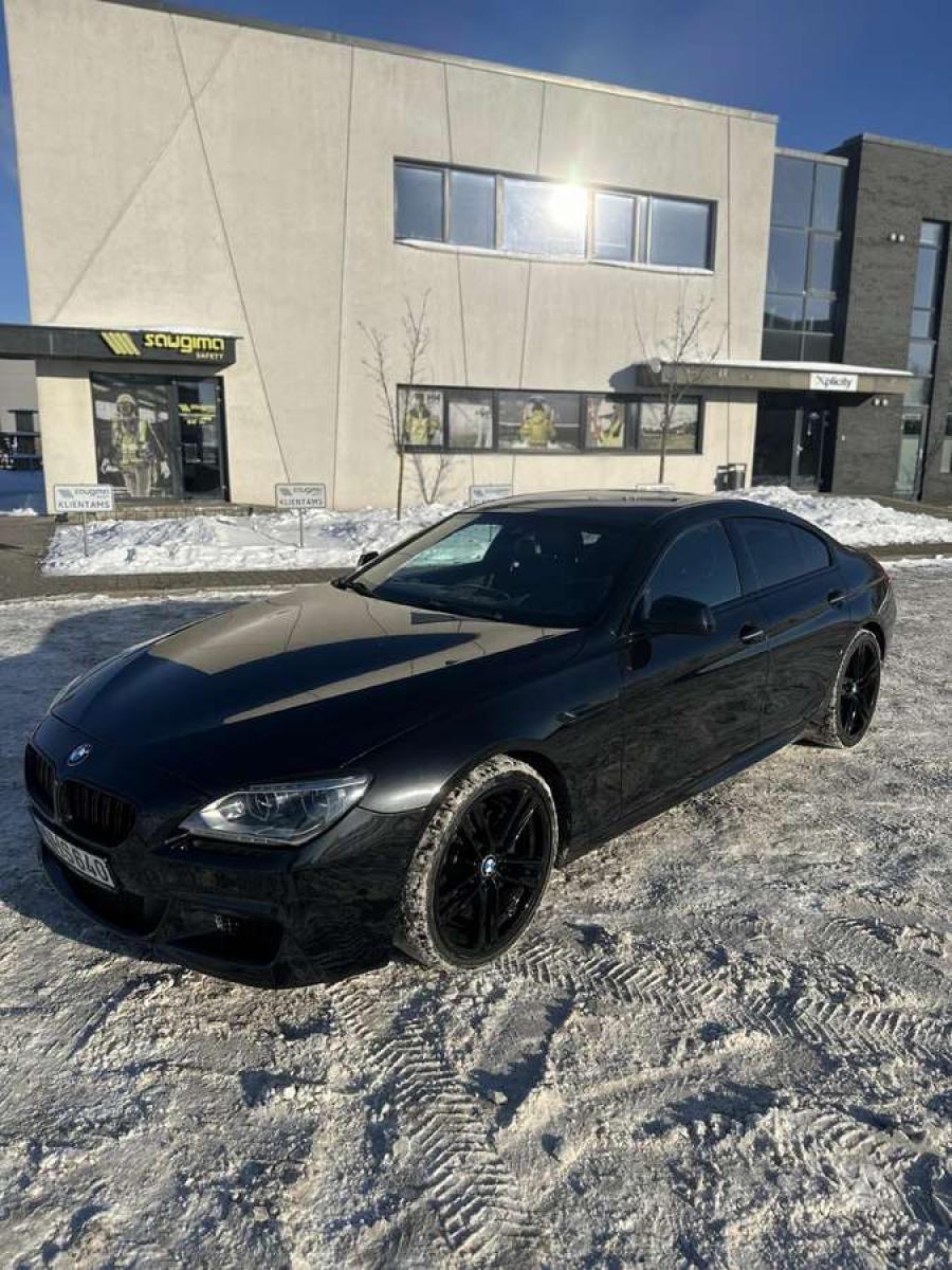 Black BMW 640 Gran Coupe 2014 in Kaunas, with an engine capacity of 2.98 L and mileage of 164 thousand km for 21000 €, photo 2 on AUTOMOTO.COM.LV
