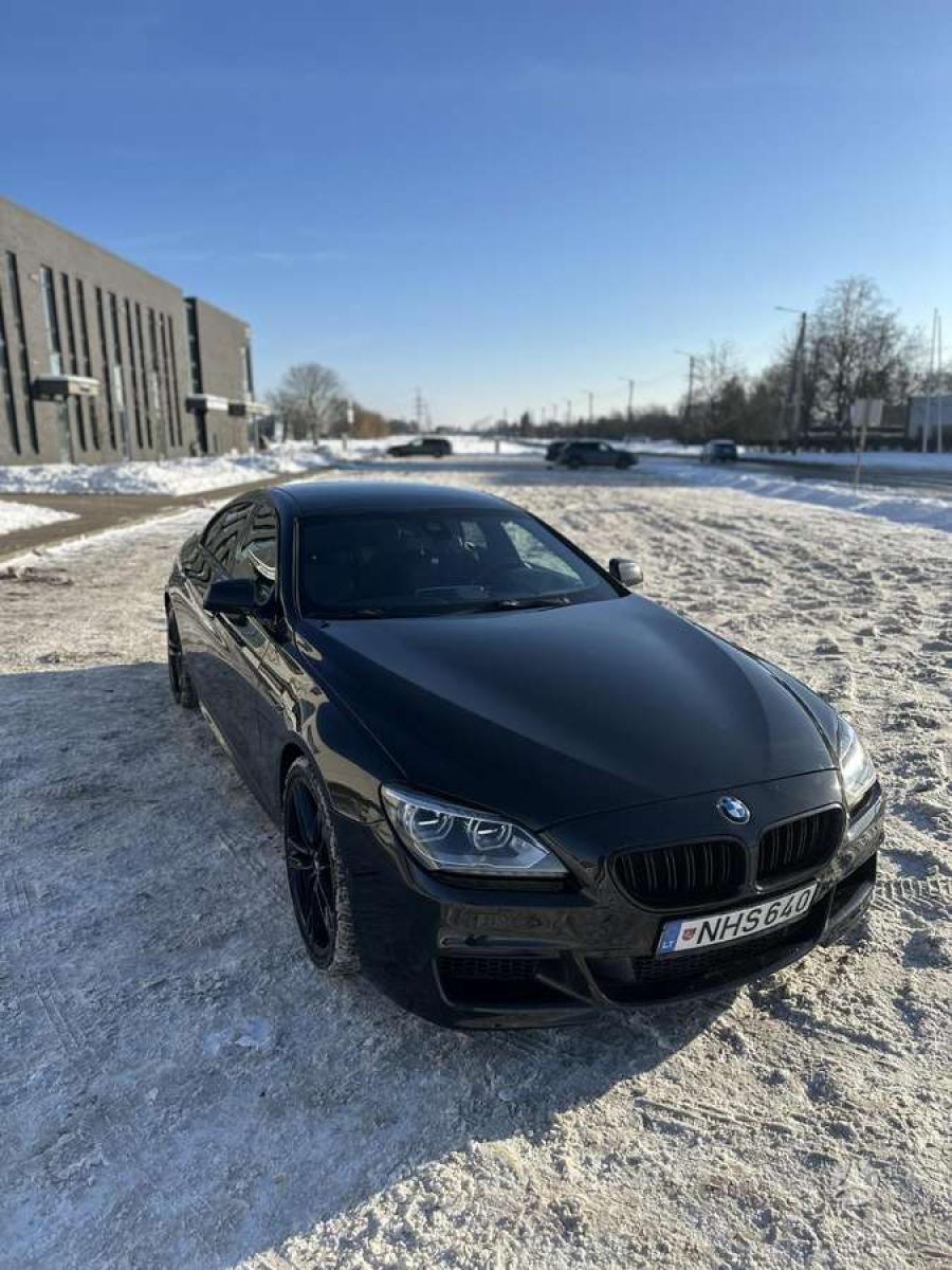 Black BMW 640 Gran Coupe 2014 in Kaunas, with an engine capacity of 2.98 L and mileage of 164 thousand km for 21000 €, photo 8 on AUTOMOTO.COM.LV