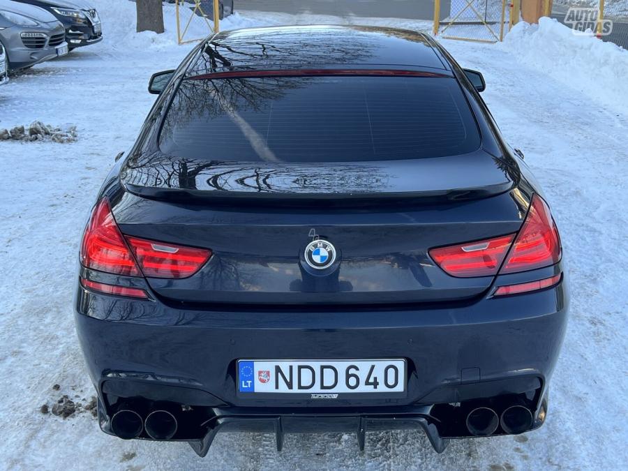 Melns BMW 640 Gran Coupe 2014 Viļņa, ar dzinēja tilpumu 3.00 L un nobraukumu 217 tūkst. km par 16000 €, foto 4 vietnē AUTOMOTO.COM.LV