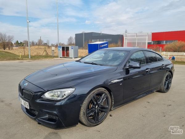 Black BMW 640 Gran Coupe 2014 in Taurage, with an engine capacity of 3.00 L and mileage of 320 thousand km for 14000 €, photo 1 on AUTOMOTO.COM.LV