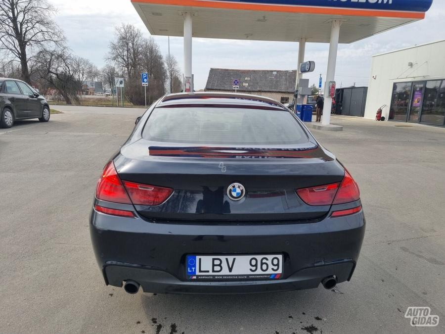 Black BMW 640 Gran Coupe 2014 in Taurage, with an engine capacity of 3.00 L and mileage of 320 thousand km for 14000 €, photo 11 on AUTOMOTO.COM.LV