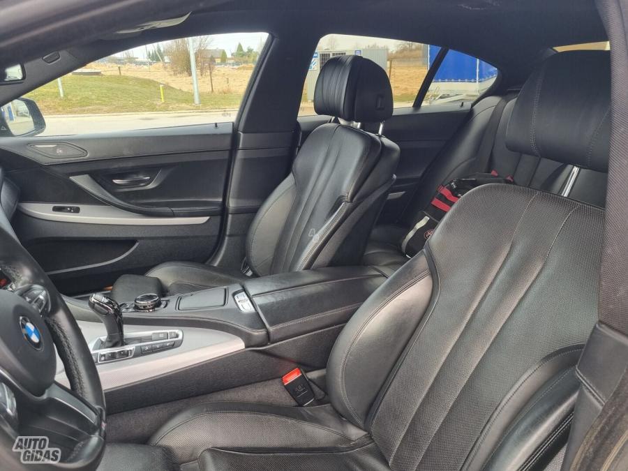 Black BMW 640 Gran Coupe 2014 in Taurage, with an engine capacity of 3.00 L and mileage of 320 thousand km for 14000 €, photo 13 on AUTOMOTO.COM.LV