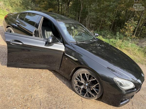 Melns BMW 640 Gran Coupe 2014 Jonava, ar dzinēja tilpumu 3.00 L un nobraukumu 257 tūkst. km par 16500 €, foto 6 vietnē AUTOMOTO.COM.LV