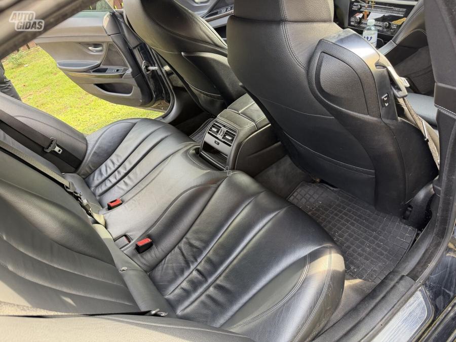 Melns BMW 640 Gran Coupe 2014 Jonava, ar dzinēja tilpumu 3.00 L un nobraukumu 257 tūkst. km par 16500 €, foto 18 vietnē AUTOMOTO.COM.LV
