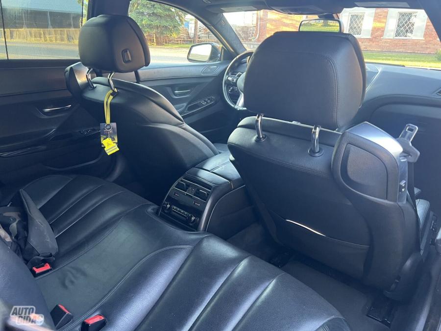 Melns BMW 640 Gran Coupe 2015 Biržai, ar dzinēja tilpumu 3.00 L un nobraukumu 195 tūkst. km par 17000 €, foto 12 vietnē AUTOMOTO.COM.LV