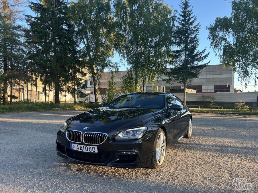 Black BMW 640 Gran Coupe 2015 in Birzai, with an engine capacity of 3.00 L and mileage of 195 thousand km for 17000 €, photo 1 on AUTOMOTO.COM.LV