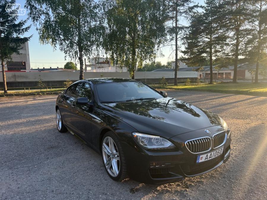 Black BMW 640 Gran Coupe 2015 in Birzai, with an engine capacity of 3.00 L and mileage of 195 thousand km for 17000 €, photo 3 on AUTOMOTO.COM.LV