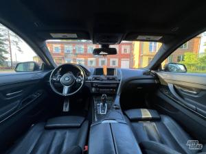 Black BMW 640 Gran Coupe 2015 in Birzai, with an engine capacity of 3.00 L and mileage of 195 thousand km for 17000 €, photo 11 on AUTOMOTO.COM.LV