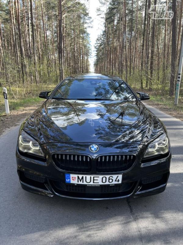 Melns BMW 640 Gran Coupe 2017 Viļņa, ar dzinēja tilpumu 3.00 L un nobraukumu 179 tūkst. km par 19800 €, foto 2 vietnē AUTOMOTO.COM.LV