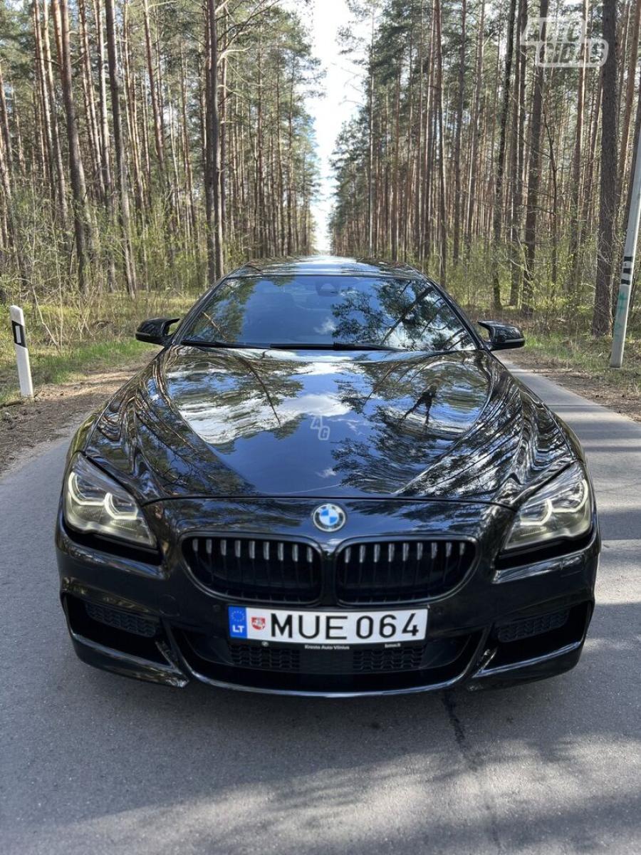 Melns BMW 640 Gran Coupe 2017 Viļņa, ar dzinēja tilpumu 3.00 L un nobraukumu 179 tūkst. km par 19800 €, foto 3 vietnē AUTOMOTO.COM.LV