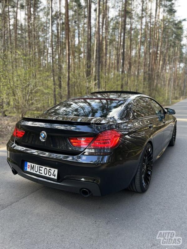 Melns BMW 640 Gran Coupe 2017 Viļņa, ar dzinēja tilpumu 3.00 L un nobraukumu 179 tūkst. km par 19800 €, foto 6 vietnē AUTOMOTO.COM.LV